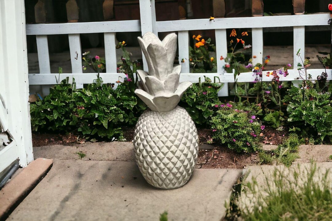Fruit Figure, Stone Pineapple, Realistic Pineapple, Patio Decor ...