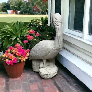 Pelican Figure, Concrete Bird Pelican, Yard Animal, Large Pelican ...