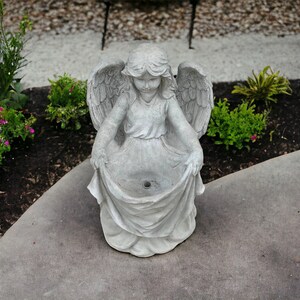 Angel Planter, Girl Statue, Concrete Flowers Pot, Angel Sculpture ...