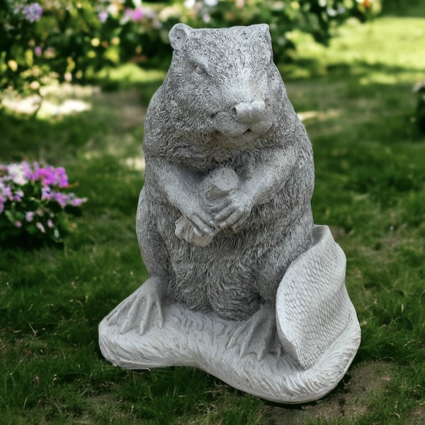 Garden Statue Beaver - Etsy