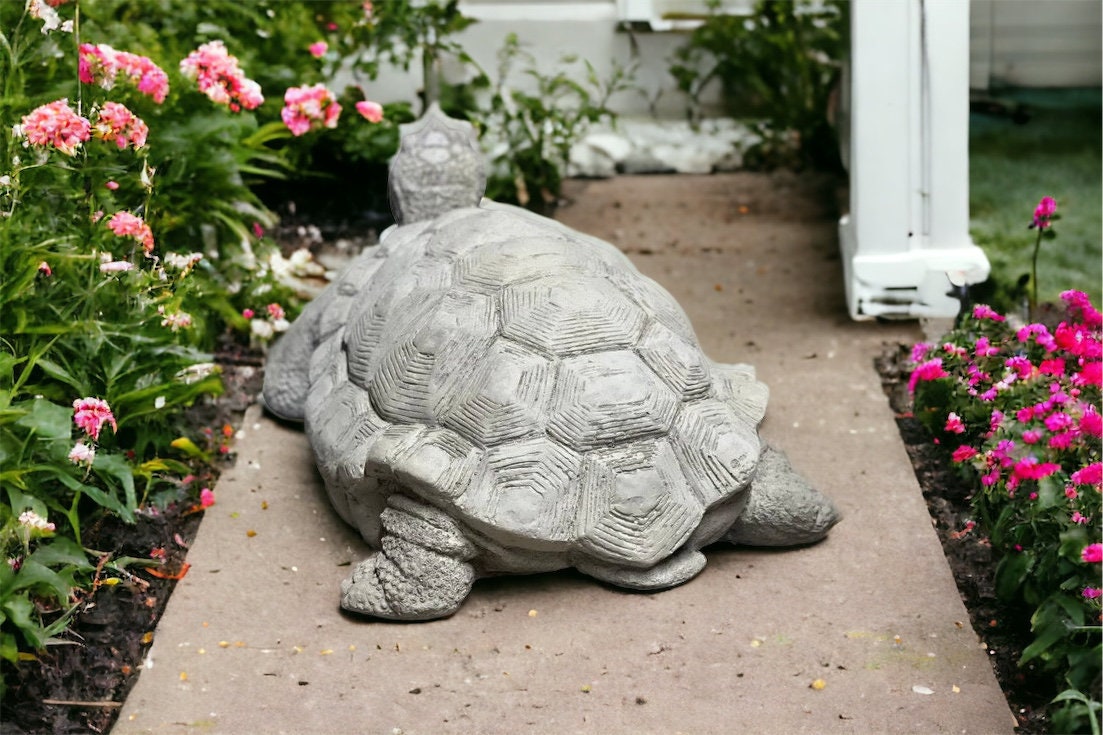 Concrete Turtle, Sculpture for Garden, Tortoise Statue, Ocean ...