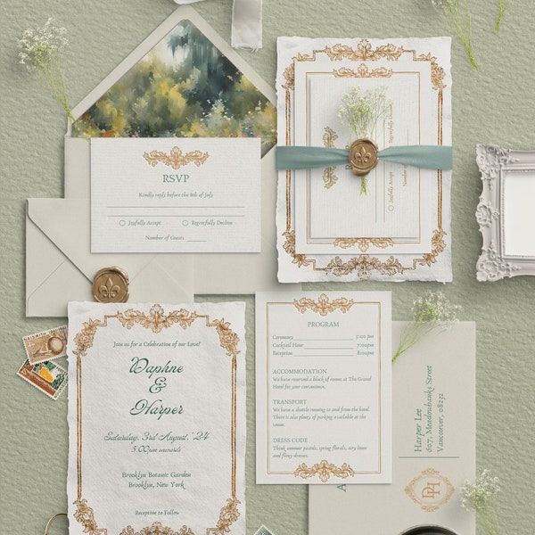 Baroque Invitation - Etsy