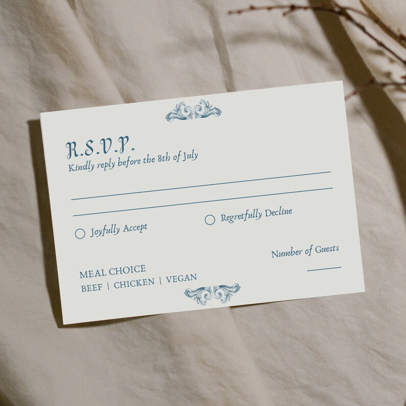 Vintage Regency Era Wedding Invitation Bundle Baroque and Classic ...