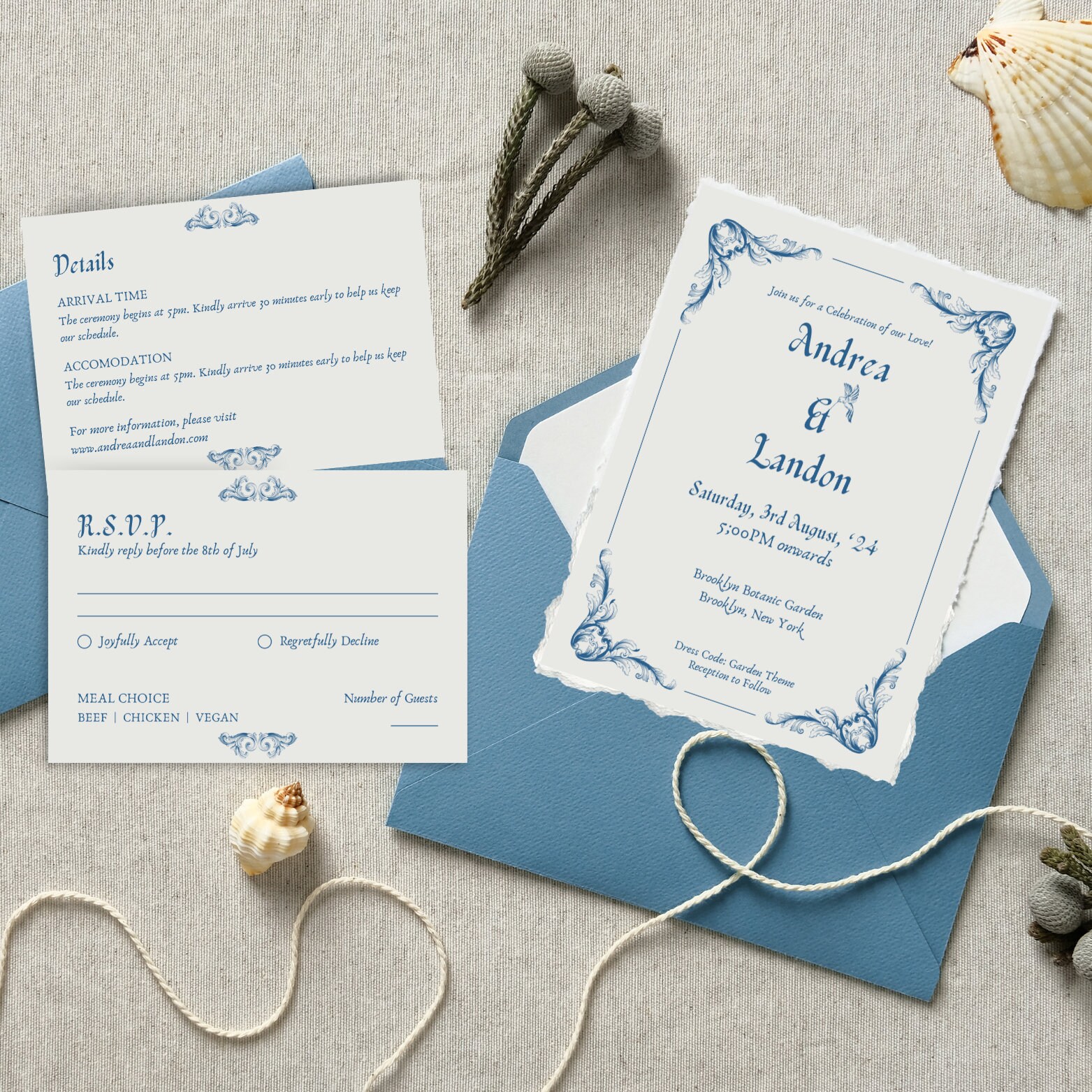 Vintage Regency Era Wedding Invitation Bundle Baroque and Classic ...