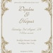 Regency Era Wedding Invitation| Royal Wedding Theme With Antique Gold ...