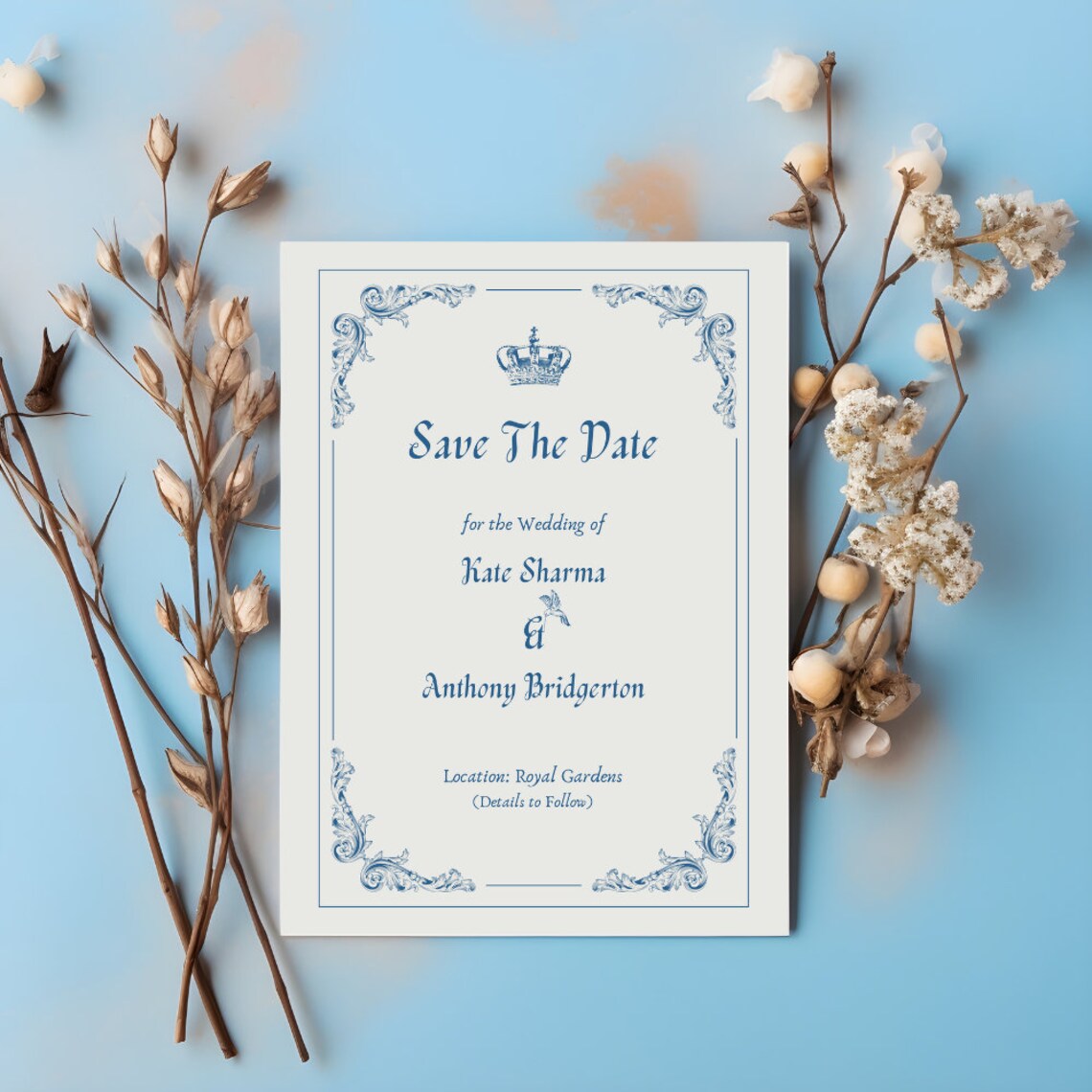 Bridgerton Theme Invitation | Save the Date | Vintage Aesthetic ...