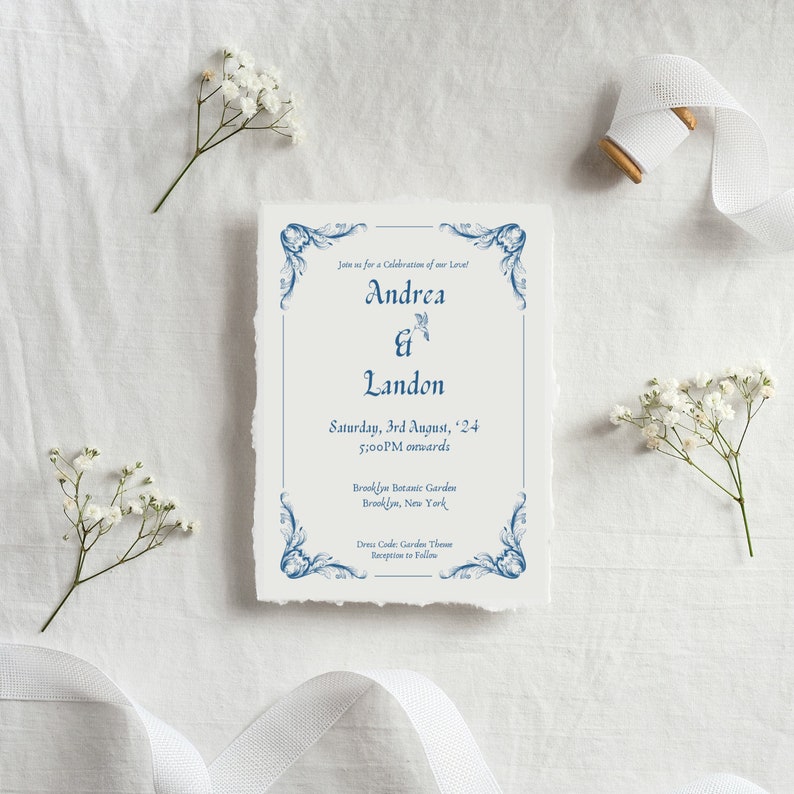 Vintage Regency Era Wedding Invitation Bundle Baroque and Classic ...