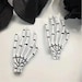 Set of 2 Halloween Skeleton Claw Hair Clips | Spooky Gothic Hair ...