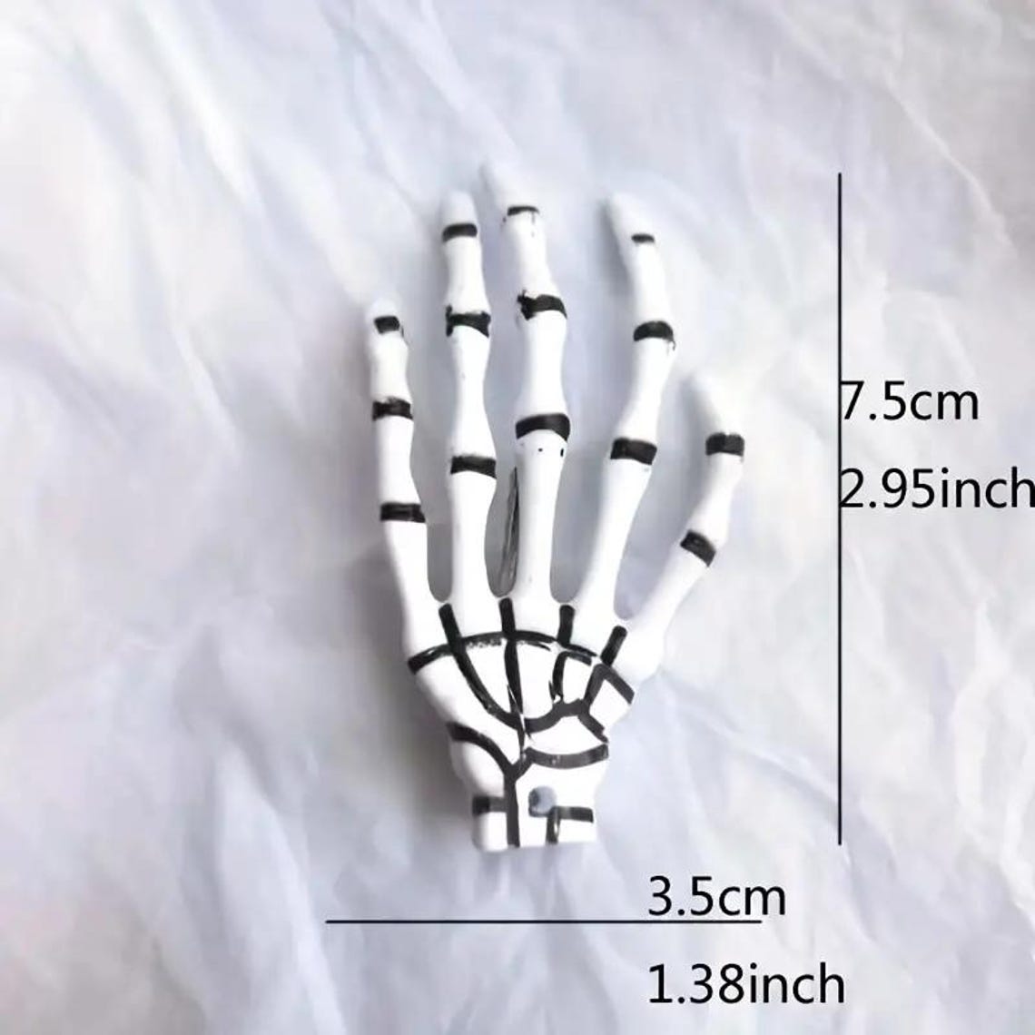 Set of 2 Halloween Skeleton Claw Hair Clips | Spooky Gothic Hair ...