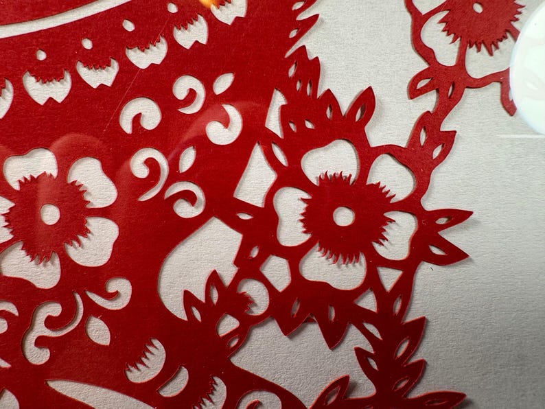 Chinese Paper Cutting Horse Art – 2026 Handcrafted Red Zodiac Horse ...