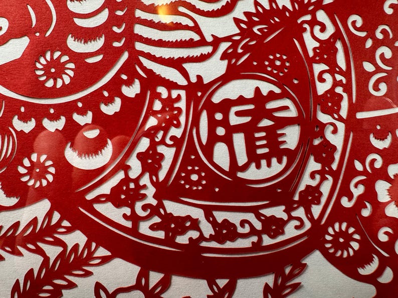 Chinese Paper Cutting Horse Art – 2026 Handcrafted Red Zodiac Horse ...
