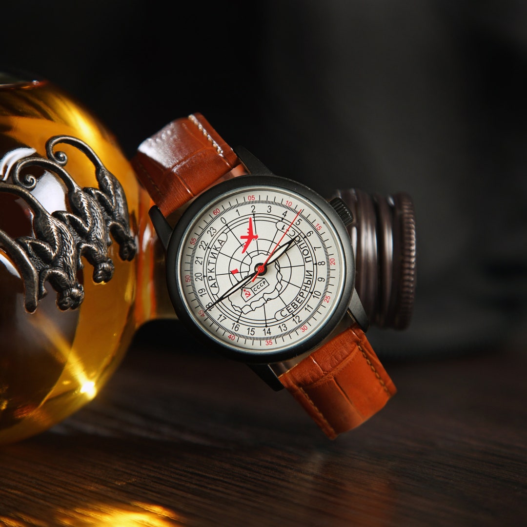 Gift for Men 24 Hour Automatic Mens Wrist Watch Arctica 24, Mechanical ...