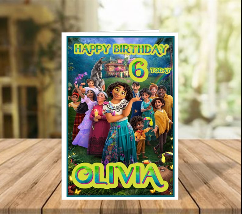 Personalised Encanto Birthday Card, Any Occasion Encanto Premium Card ...