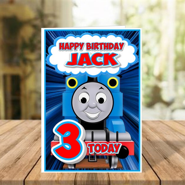 Thomas and Friends Birthday Card - Etsy