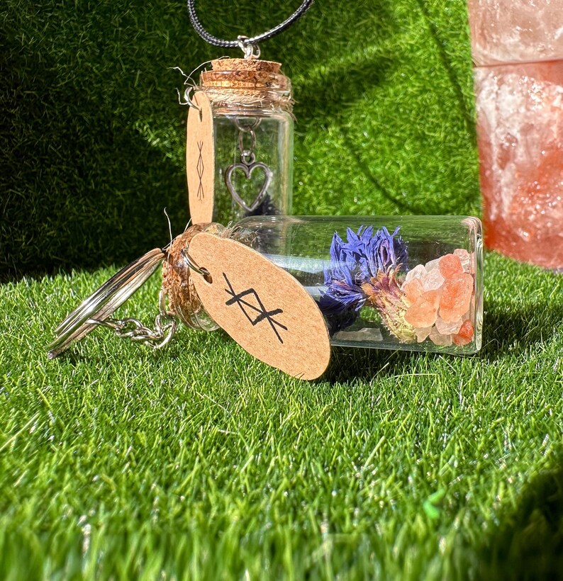 Magic Necklace With Dried Flowers / Small Spells / Spirituality ...