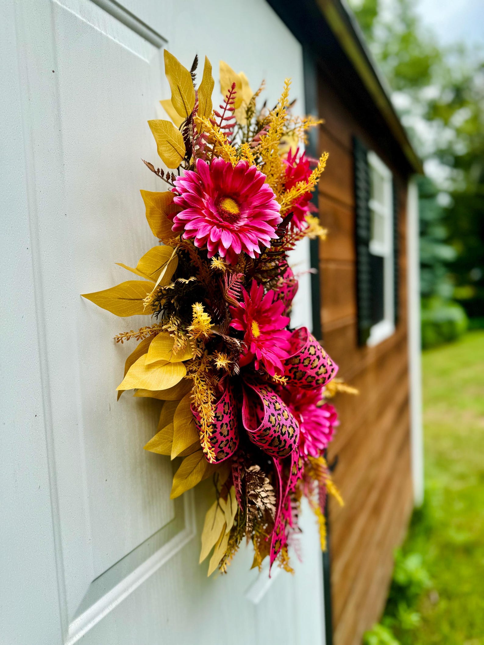 Autumn Wreath, Fall Wreath for Front Door, Vibrant Fall Colors Wreath ...