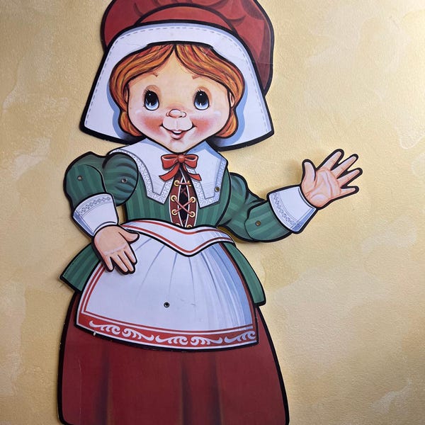 Pilgrim Girl Art - Etsy