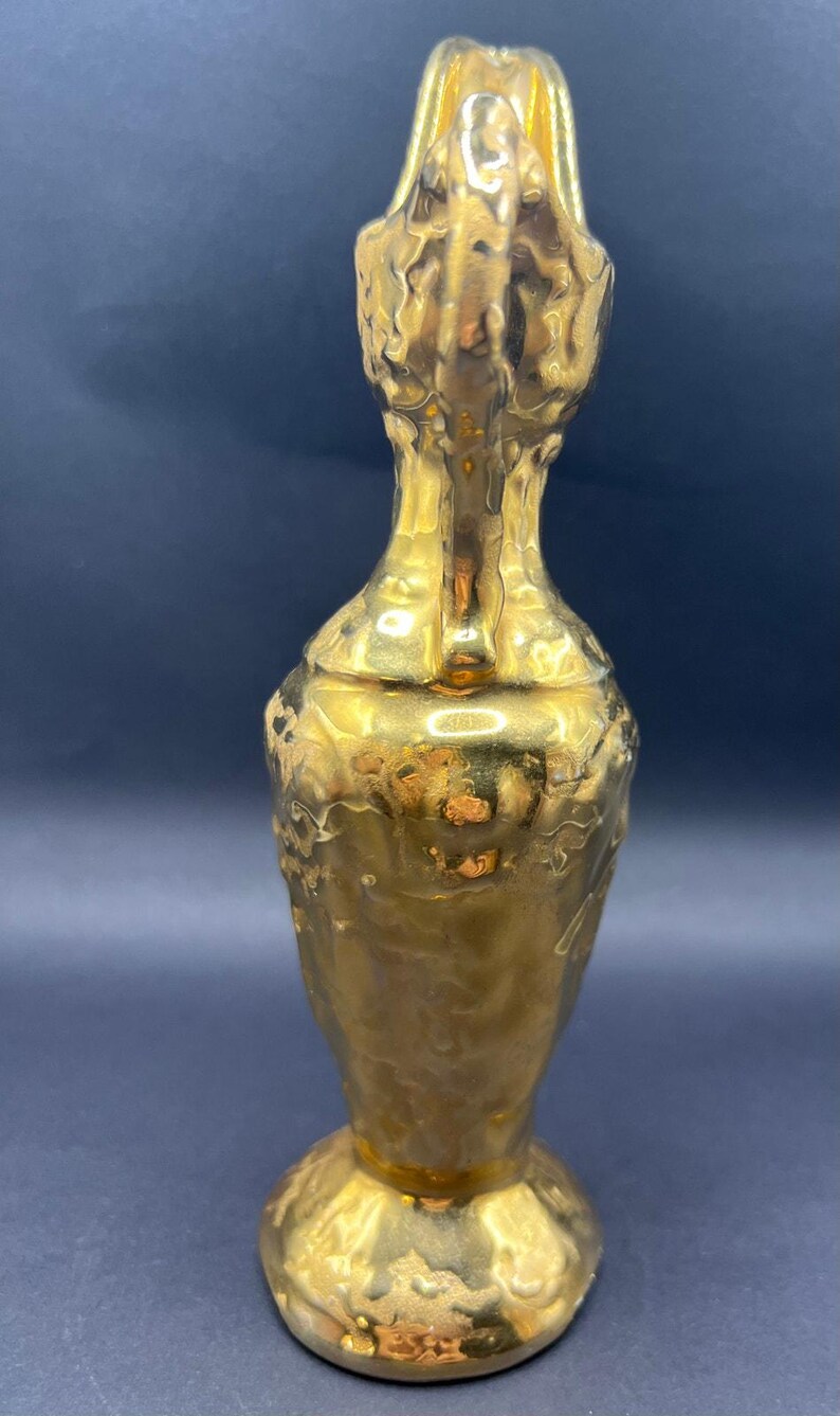 Vintage Weeping Gold Ewer Drip Pitcher - Etsy