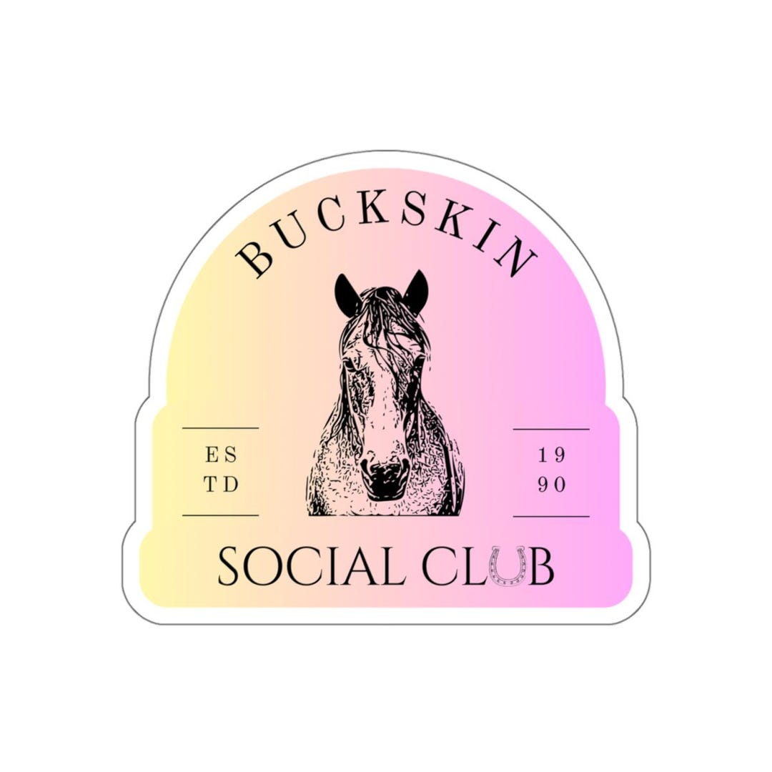 Buckskin Social Club, Horse Kiss-cut Stickers, Horse Breed, Horse Gift ...