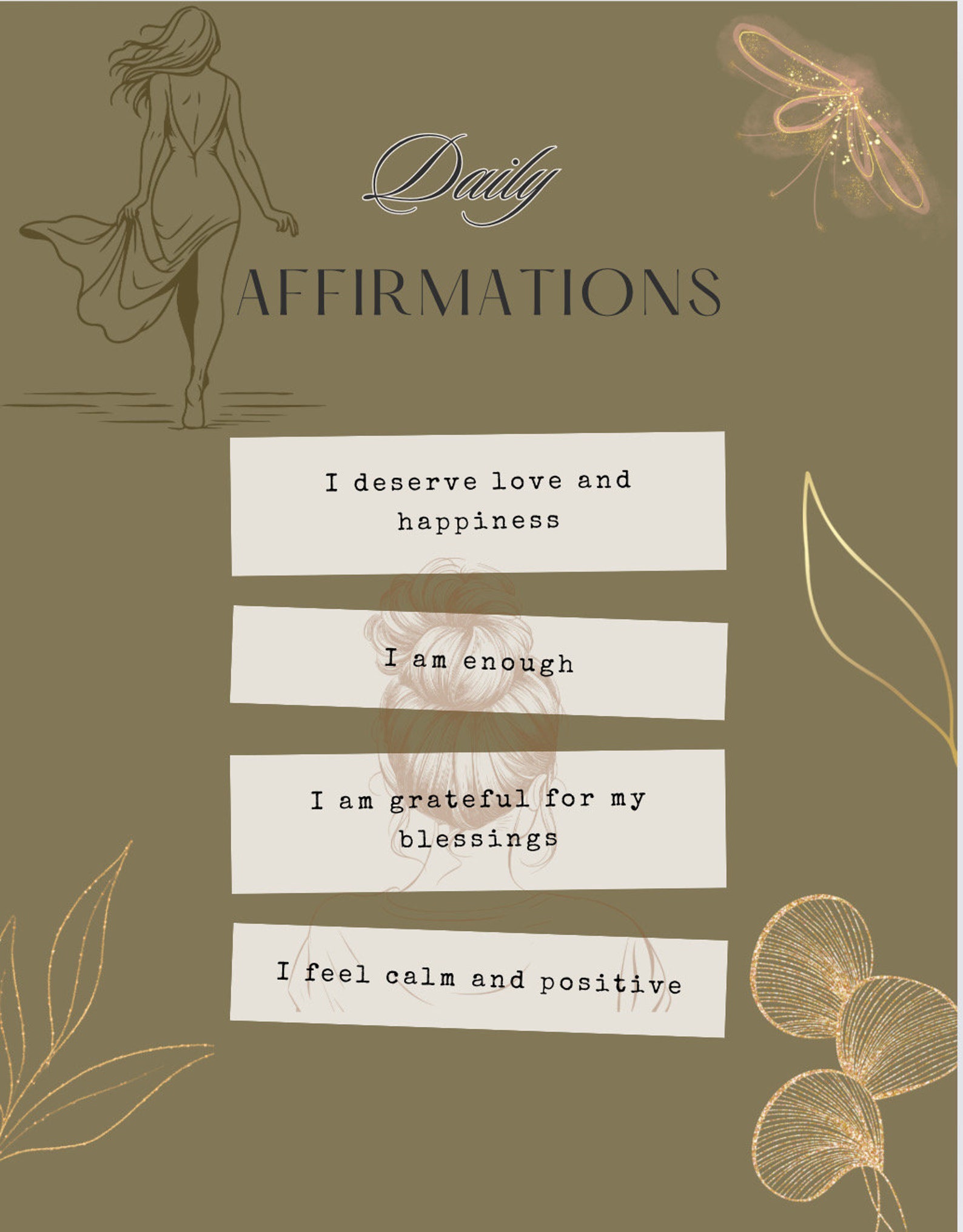 Daily Affirmation Journal - Etsy