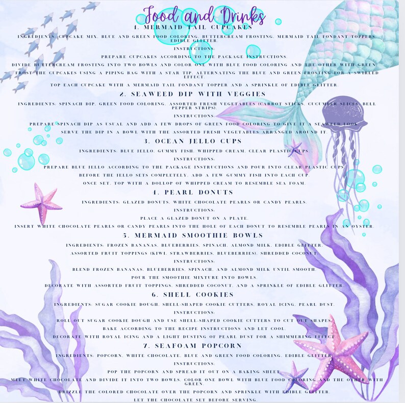 Mermaid Birthday Invitation - Etsy