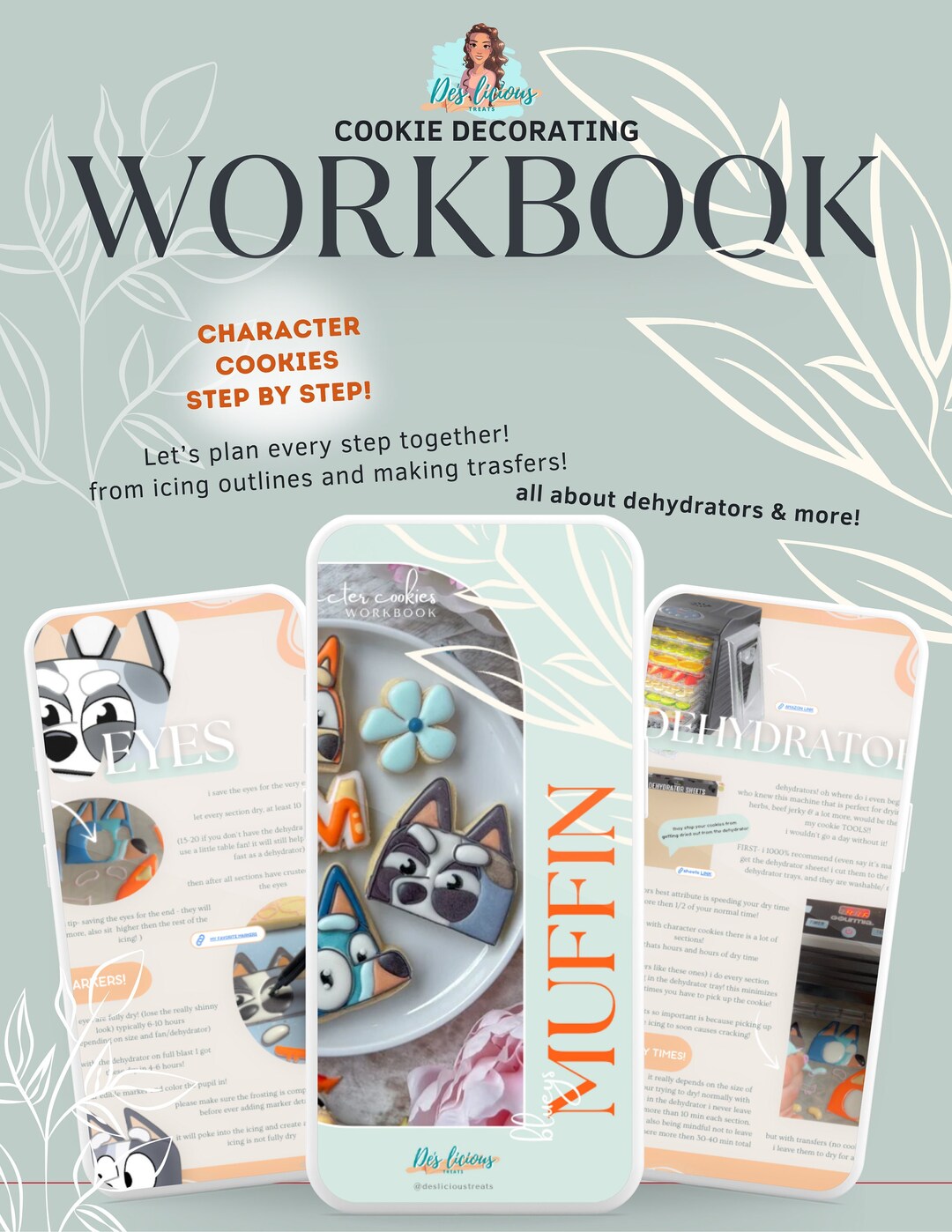 Character COOKIES Step by Step WORKBOOK! (digital File) - Etsy