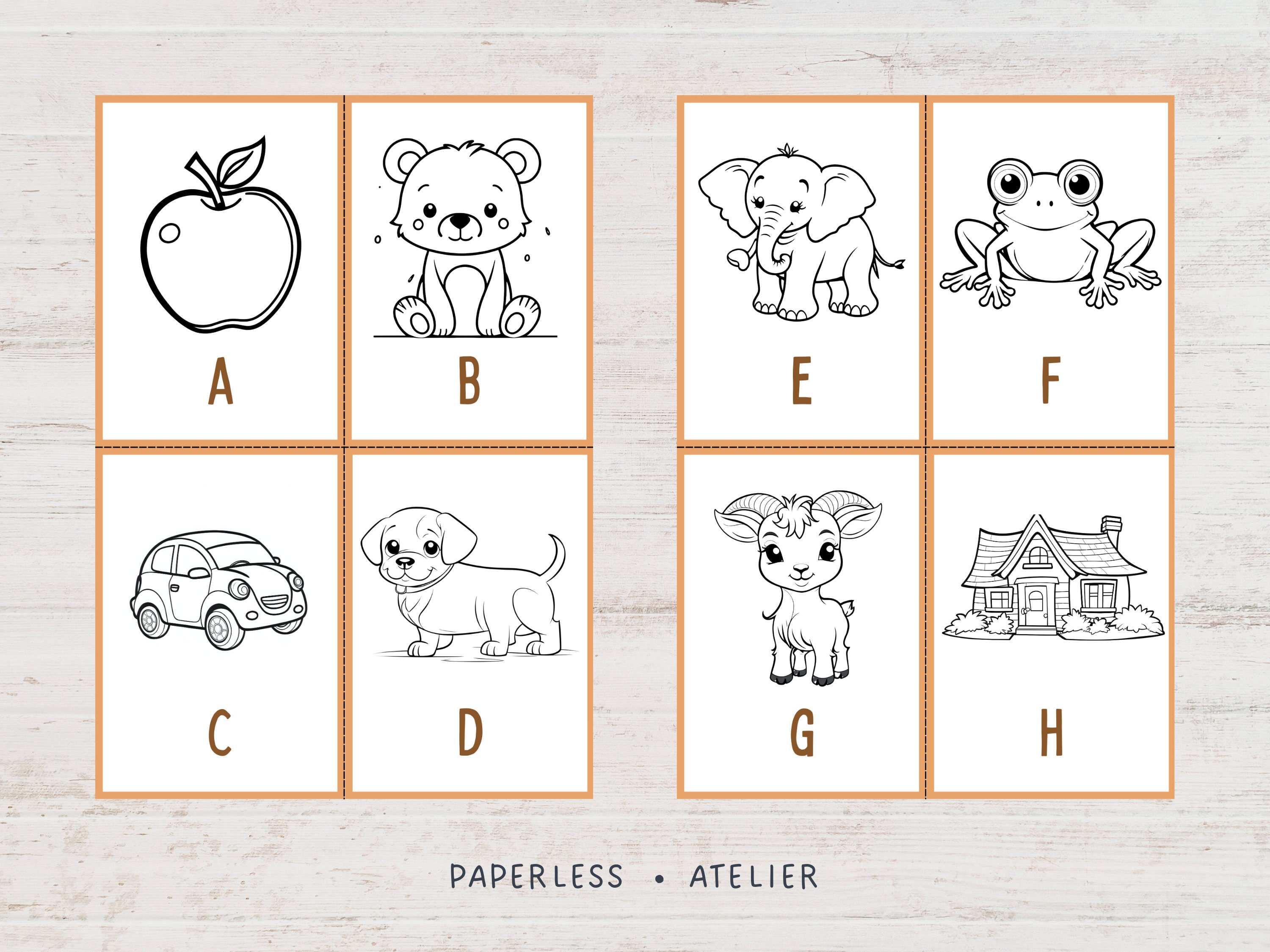 ABC Coloring Book, Alphabet Coloring Book, Learning for Kids ...