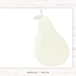 Printable Pear Greeting Card, Birthday, Thank You, Friendship ...
