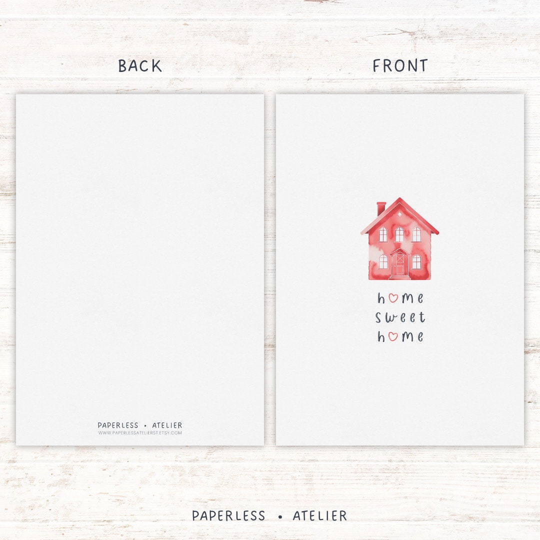 Printable New Home Card, Happy New Home, New Home Card, Home Sweet Home ...