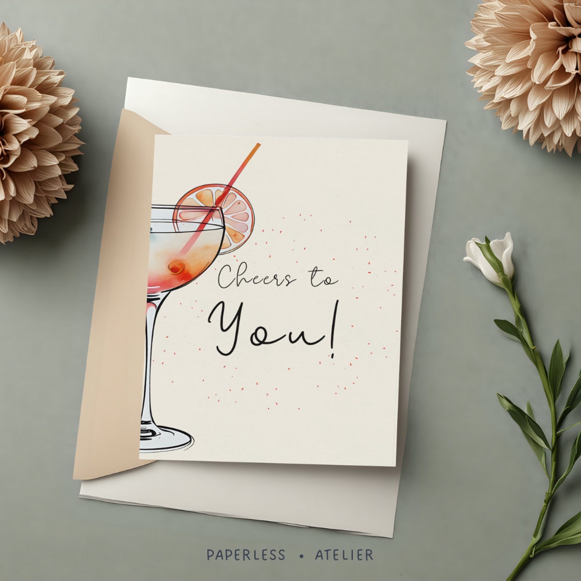 Printable Congratulation Card, Cheers to You, Congrats Card ...