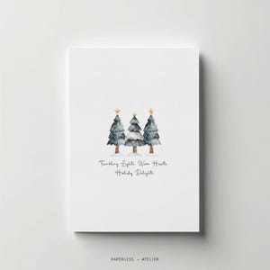 Printable Christmas Card, Minimalist Christmas Tree Card, Christmas ...