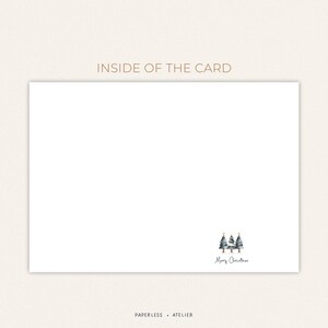 Printable Christmas Card, Minimalist Christmas Tree Card, Christmas ...