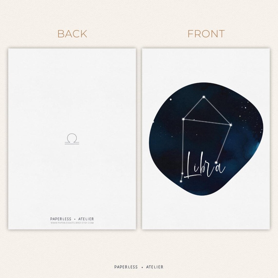 Printable Birthday Card, Libra Constellation, Libra Zodiac, Libra Card ...