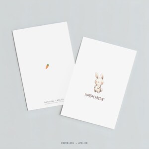 Printable Cute Easter Bunny Card, Easter Bunny, Easter Card, Bunny ...