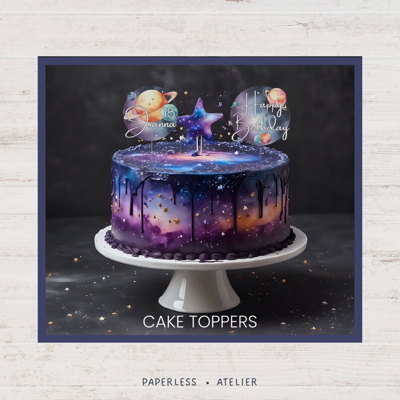 Printable Party Bundle, Galaxy Party Bundle, Birthday Bundle, Happy ...