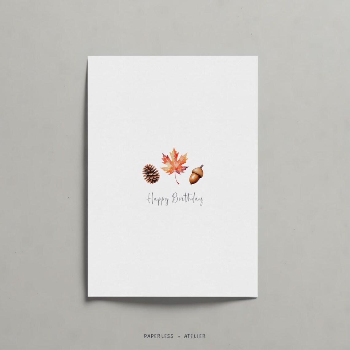 Printable Autumn Birthday Card, Autumn Birthday, Fall Birthday, Autumn ...