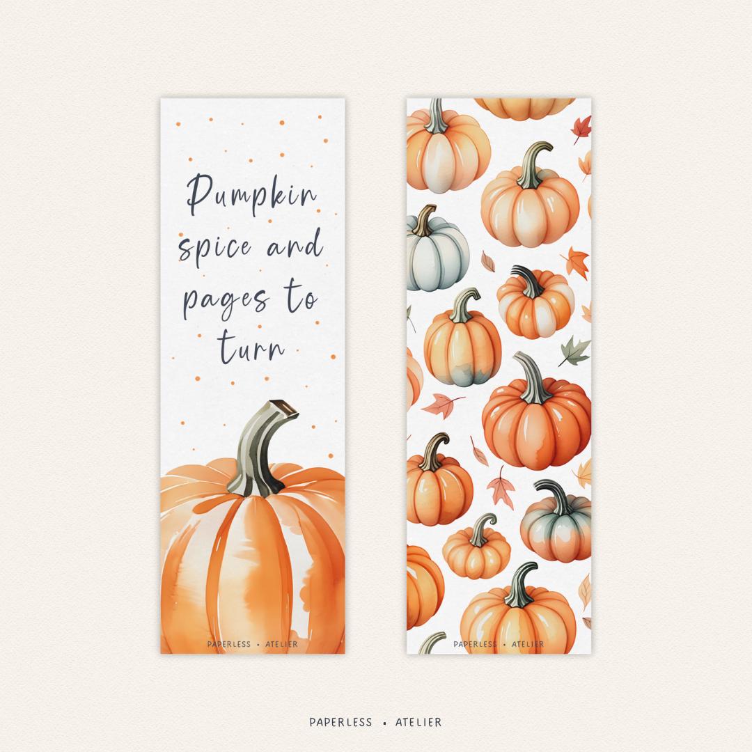 4 Printable Autumn Bookmarks, Autumn Bookmark, Fall Bookmark, Book ...