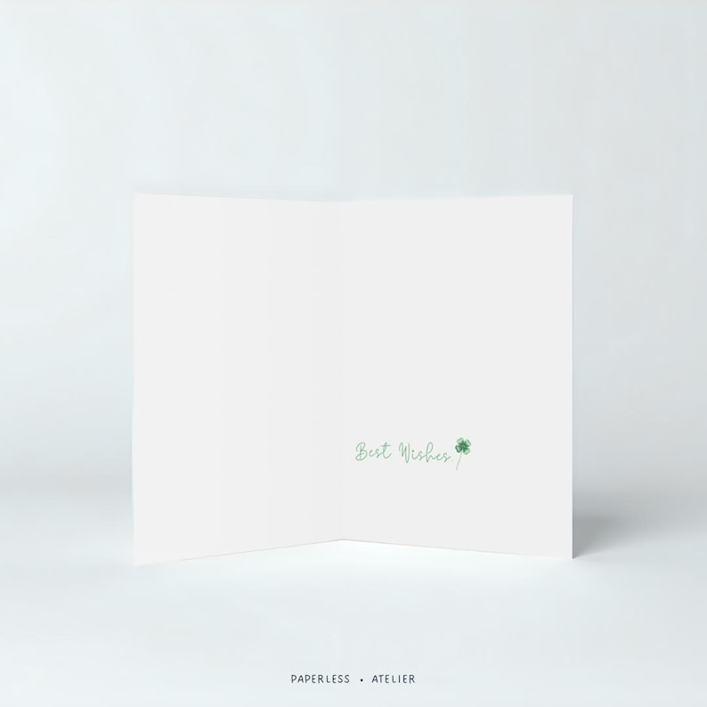 Printable Farewell Card, Good Luck Card, Clover Card, Moving Travel ...