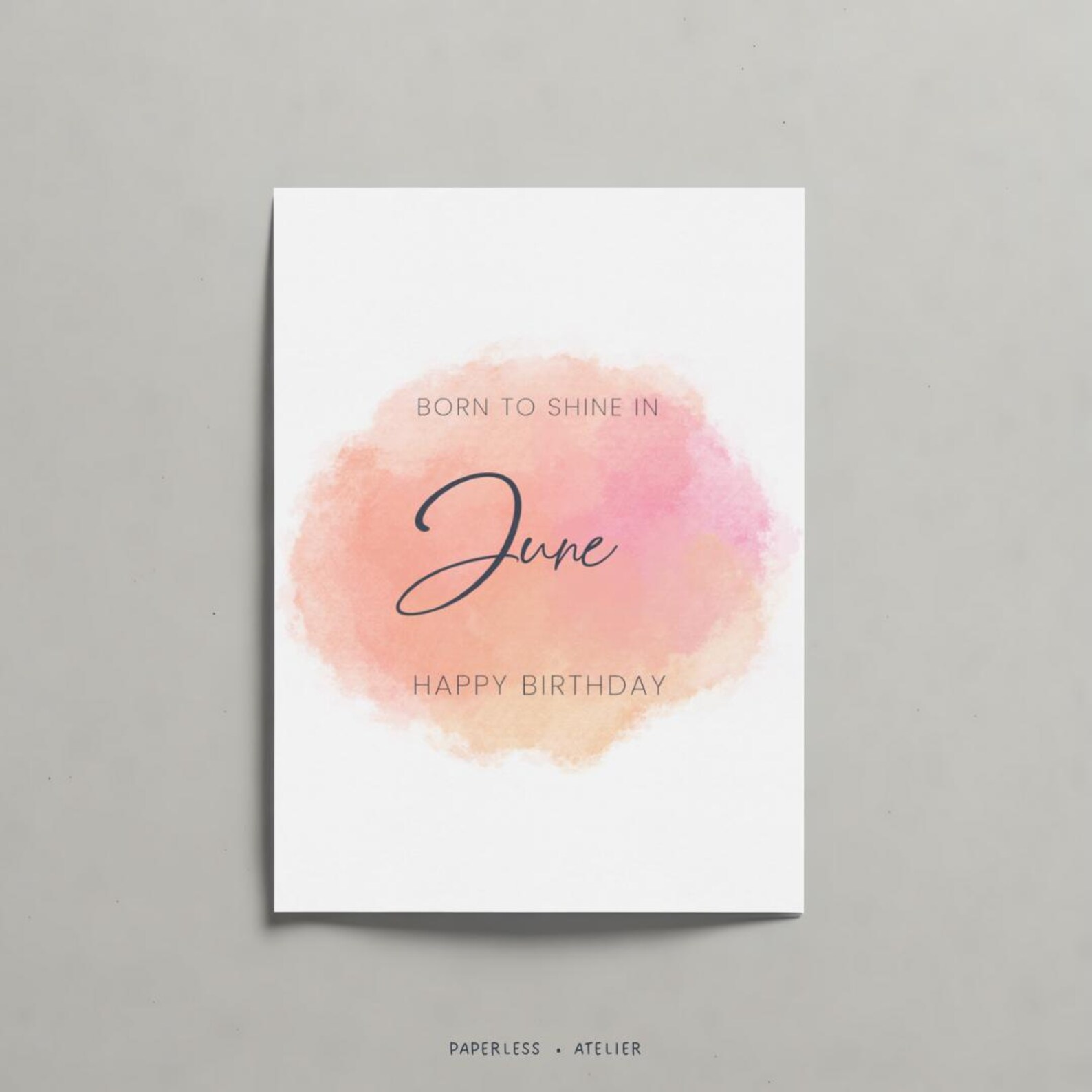 Printable Birthday Card, June Card, June Born, Born in June, Birthday ...
