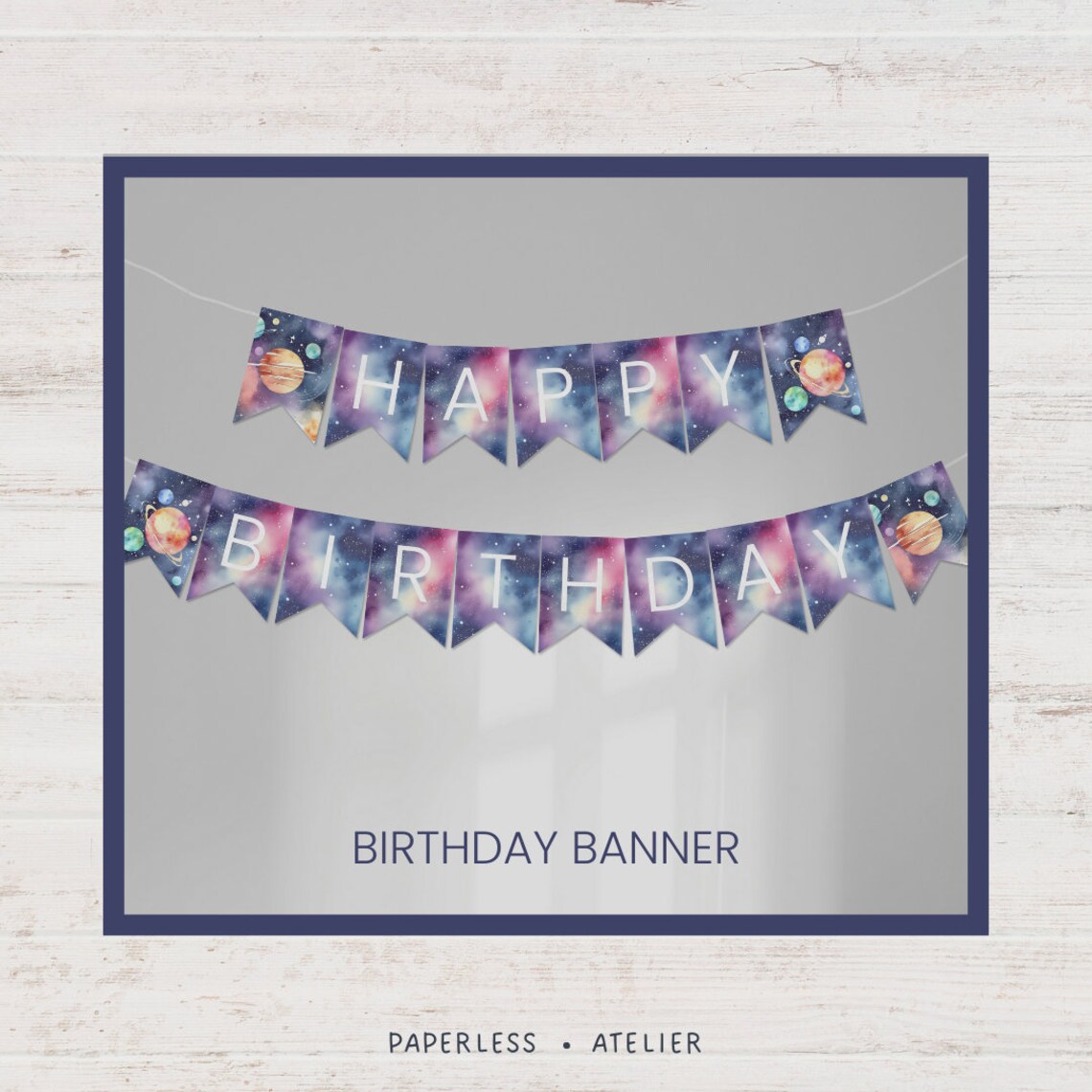Printable Party Bundle, Galaxy Party Bundle, Birthday Bundle, Happy ...