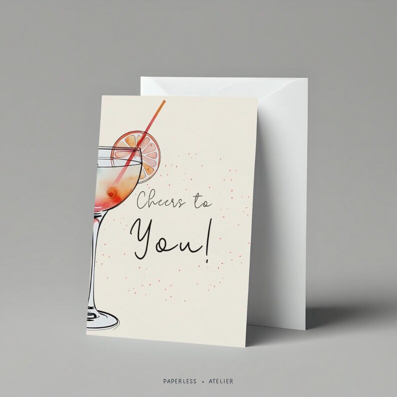 Printable Congratulation Card, Cheers to You, Congrats Card ...
