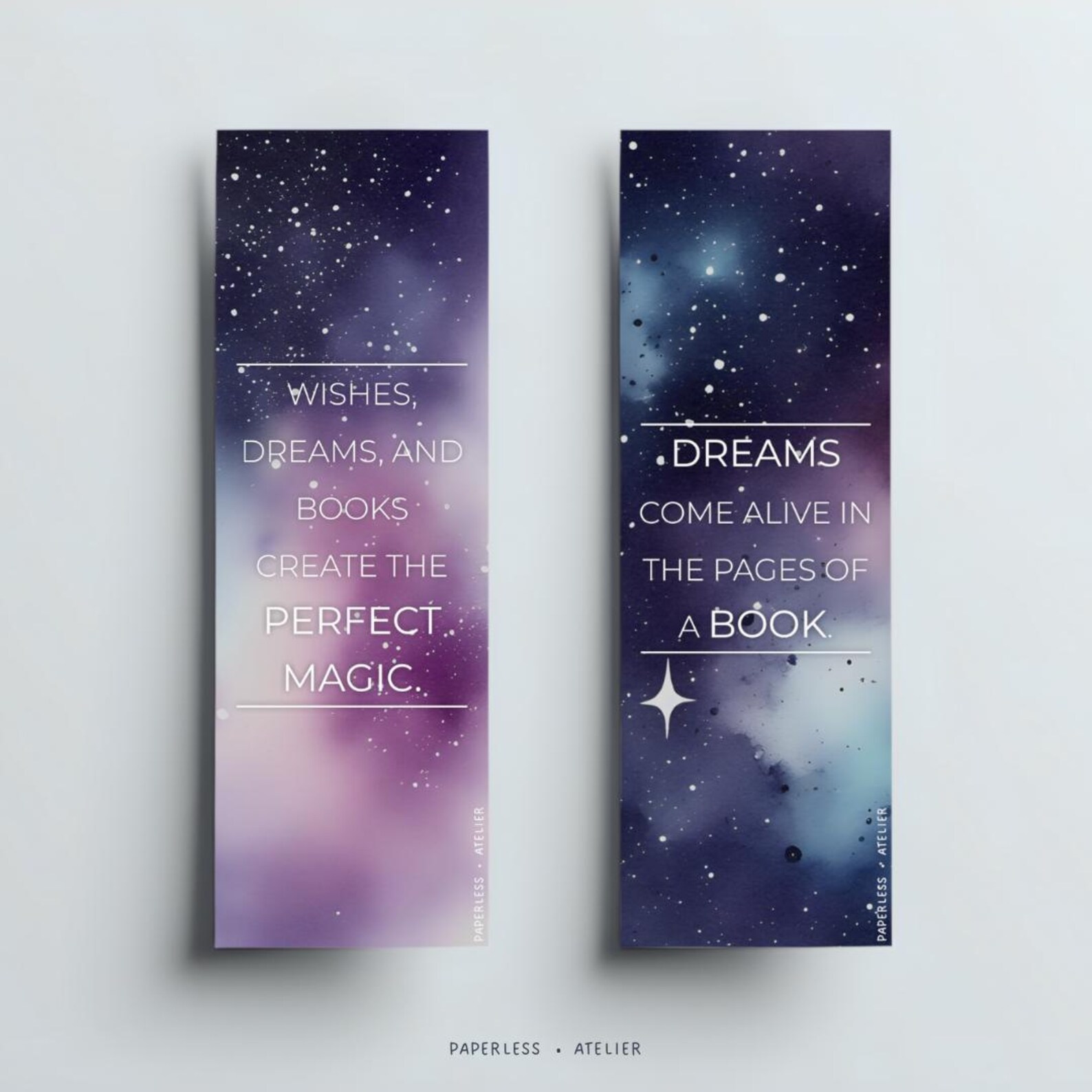 8 Printable Galaxy Bookmarks, Galaxy Bookmark, Printable Bookmark, Book ...