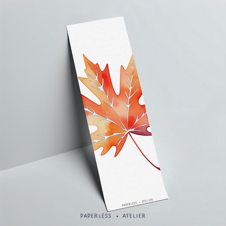 4 Printable Autumn Bookmarks, Autumn Bookmark, Fall Bookmark, Book ...