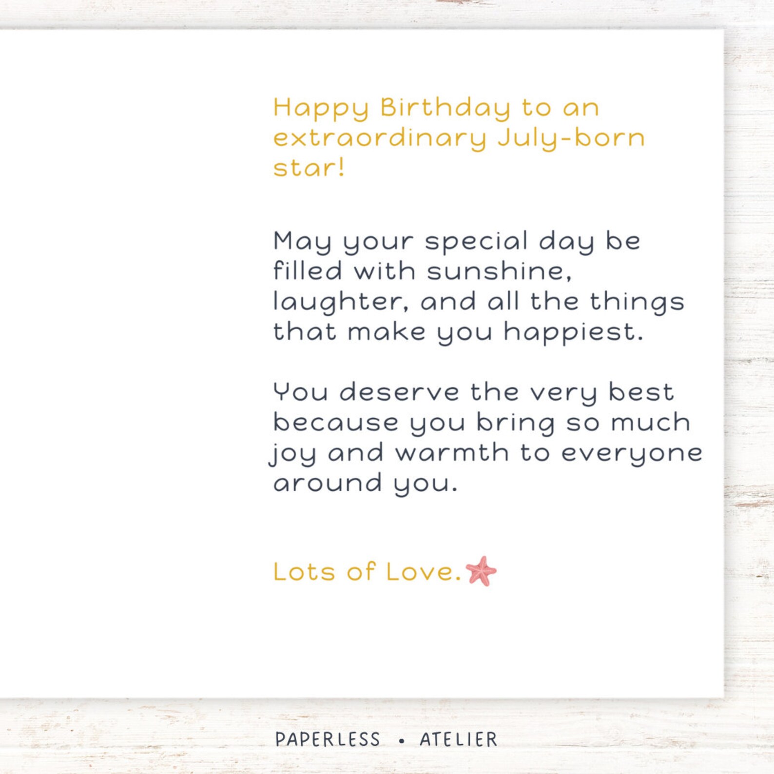 Printable Birthday Card, July Card, July Born, Born in July Card ...