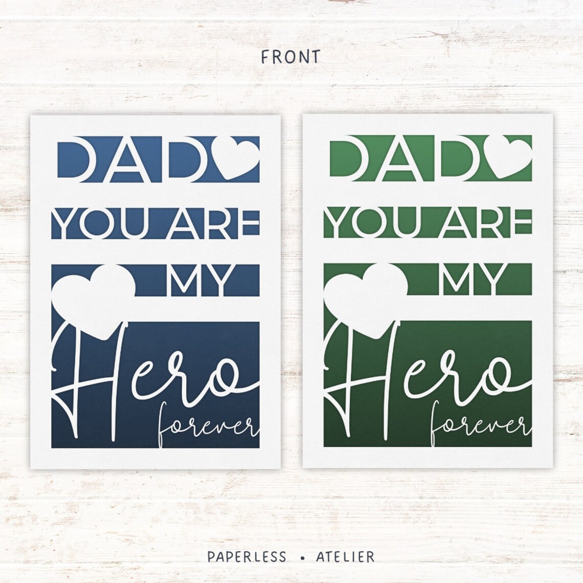 2 Printable Father's Day Card, Father's Day Card for Grandad, Card for ...