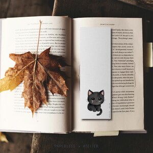 16 Printable Kitten Bookmarks, Kitten Bookmark, Printable Bookmark ...