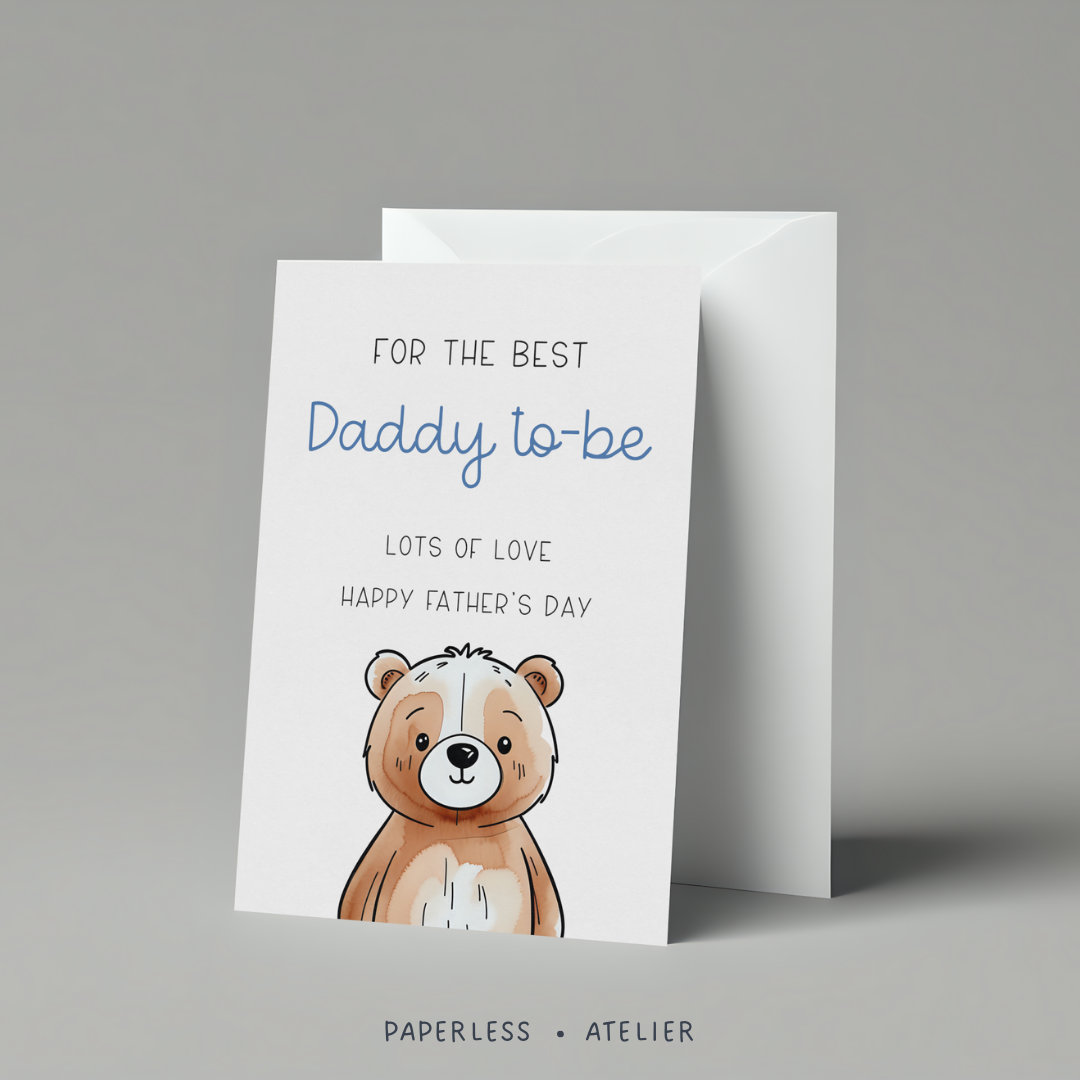 Printable Father's Day Card, Father's Day Card for Future Dad, Dad To ...