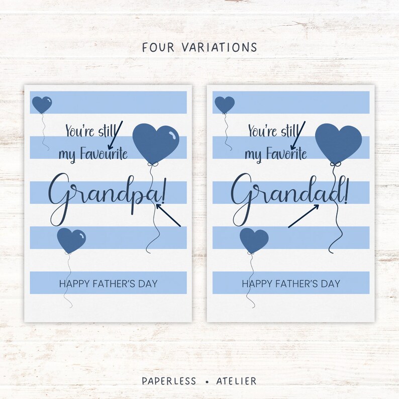 Printable Father's Day Card, Father's Day Card for Grandad, Card for ...