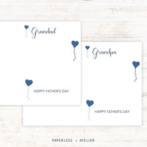 Printable Father's Day Card, Father's Day Card for Grandad, Card for ...