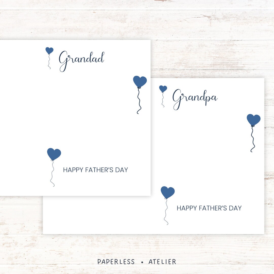Printable Father's Day Card, Father's Day Card for Grandad, Card for ...